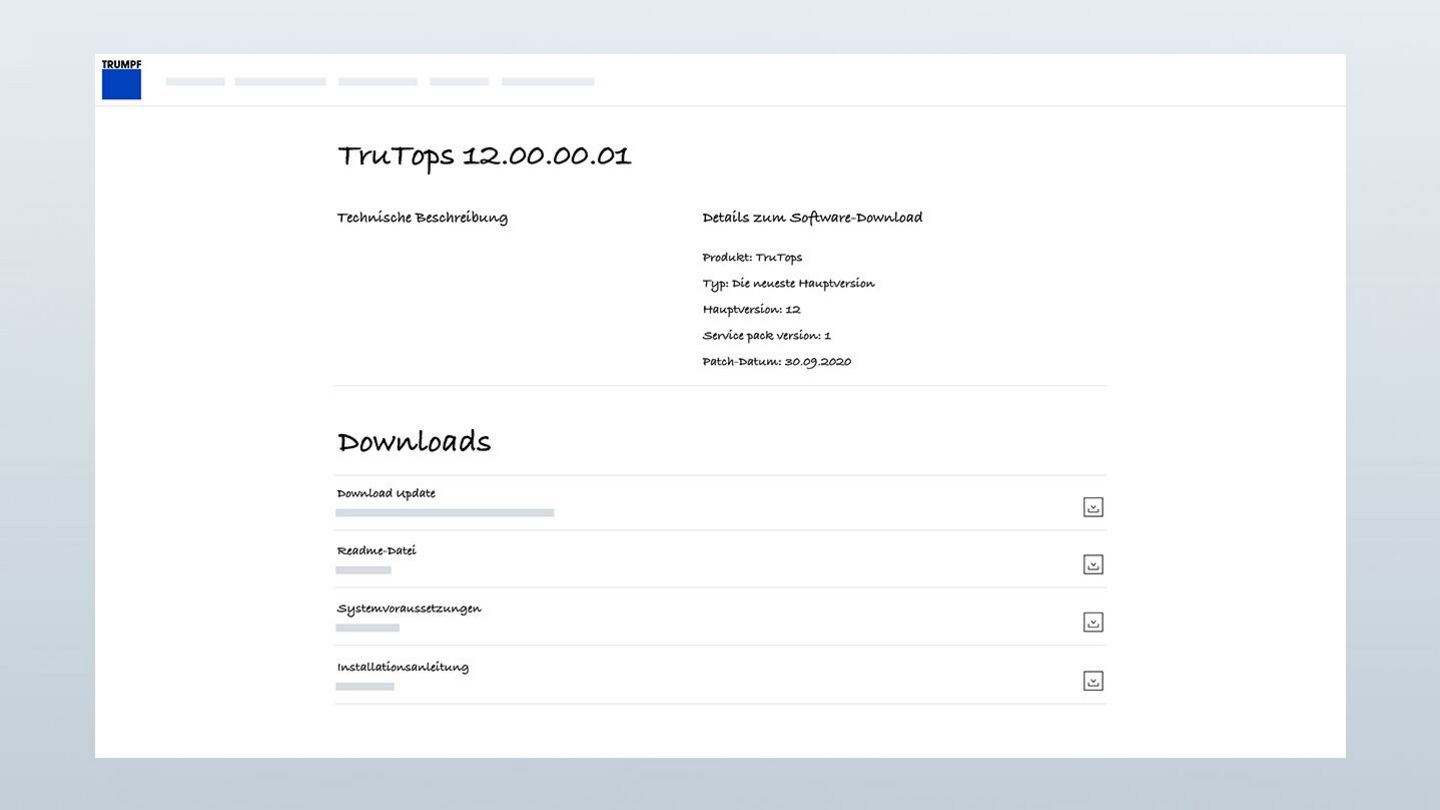 MyTRUMPF User Guide Software Updates | TRUMPF