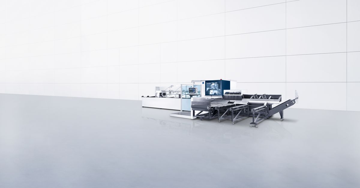 Part-removal station and waste conveyor belt | TRUMPF