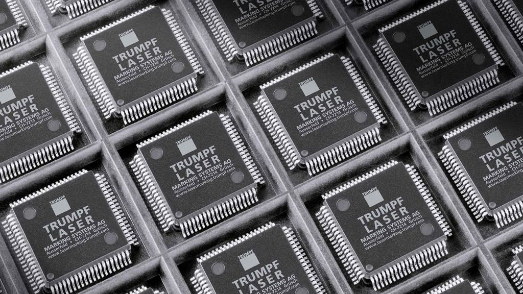 Laser marking of electronic components | TRUMPF