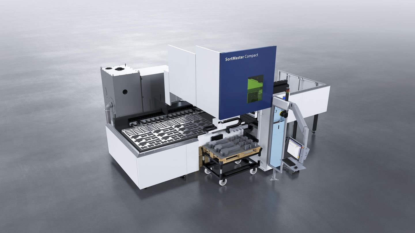 TRUMPF’s new SortMaster Compact removes and stacks parts, saves space ...