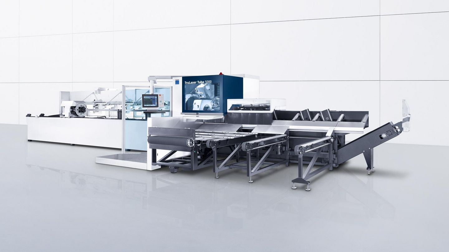Part-removal station and scrap conveyor belt | TRUMPF